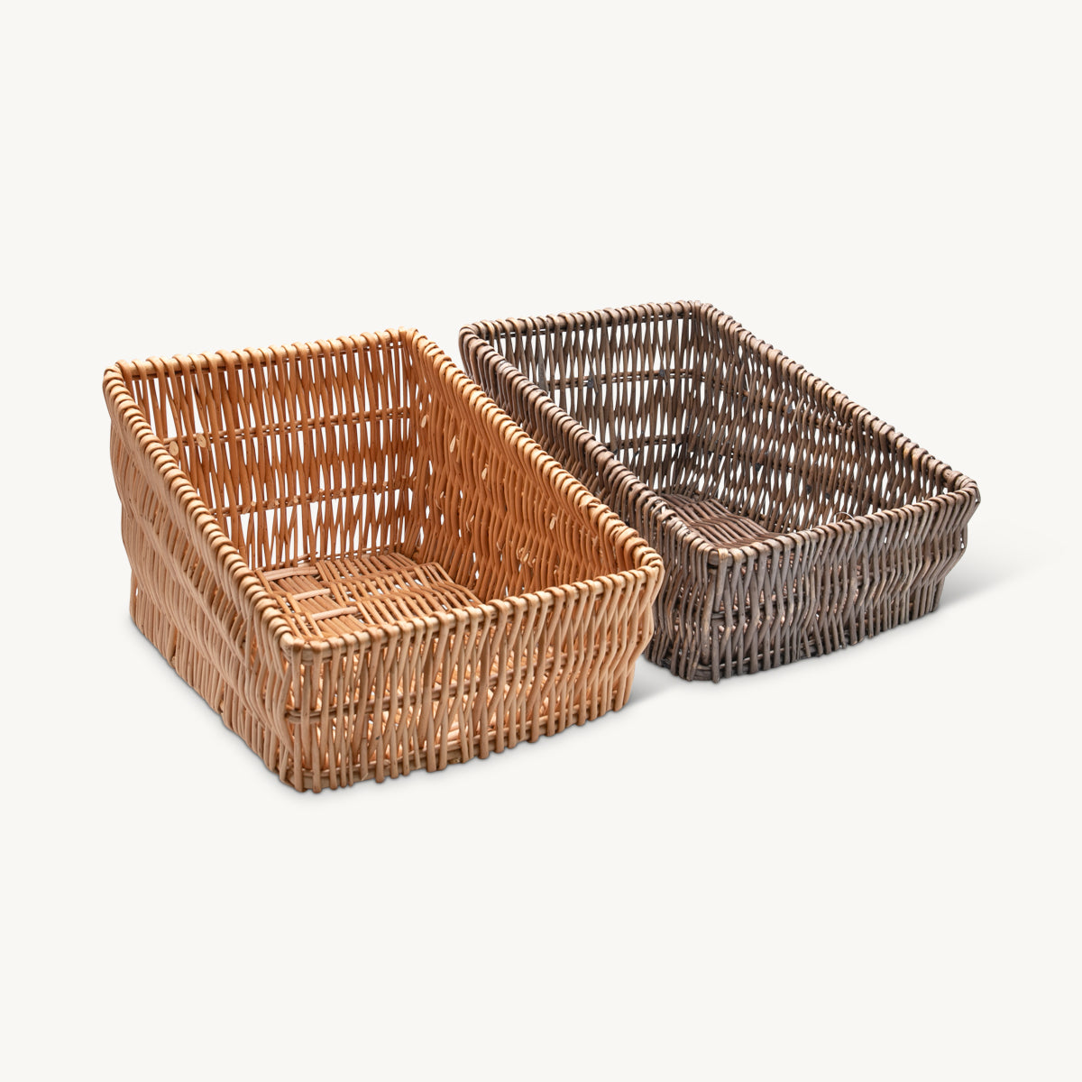 Medium deep angled wicker basket | WBC