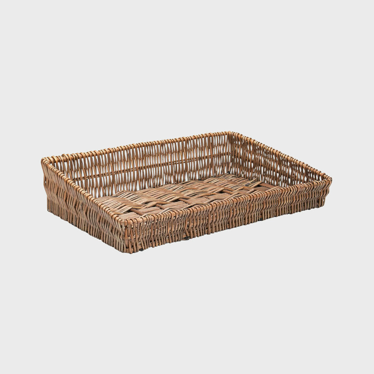 Chatto large shallow wicker angled basket | WBC