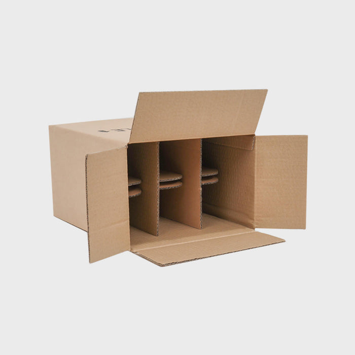 6 Bottle Cardboard Wine Shipping Boxes | Budget Postal Packaging