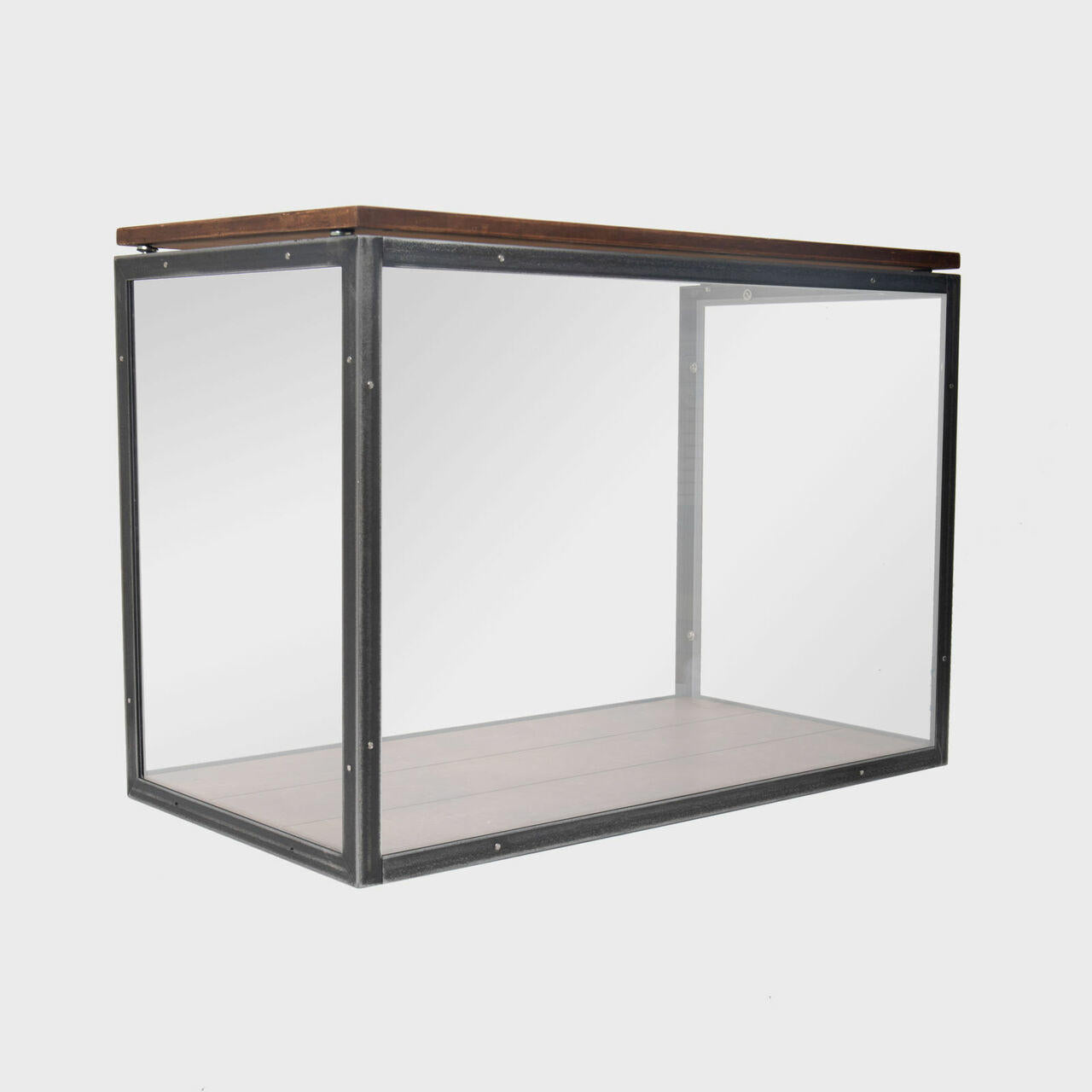 BRIX Food Guard with Protective Panels and Dark Wood Top | WBC