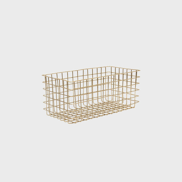 Deep brass wire basket