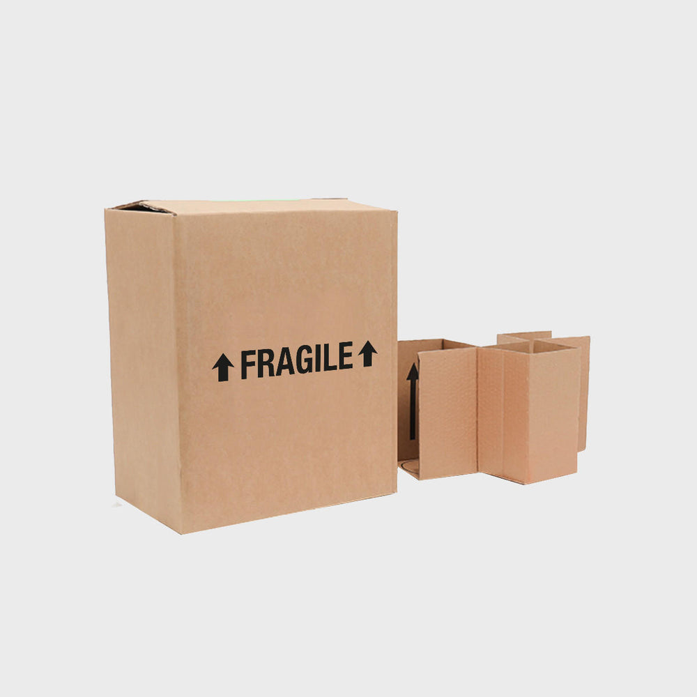 6 Bottle Repacking Case | Cardboard Bottle Boxes | WBC