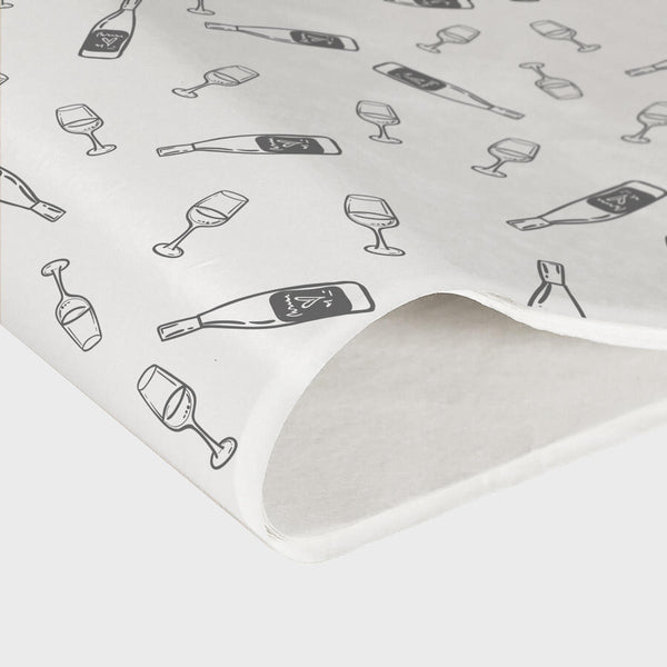 Tissue Paper Bottle Glass Print 480 sheets | WBC