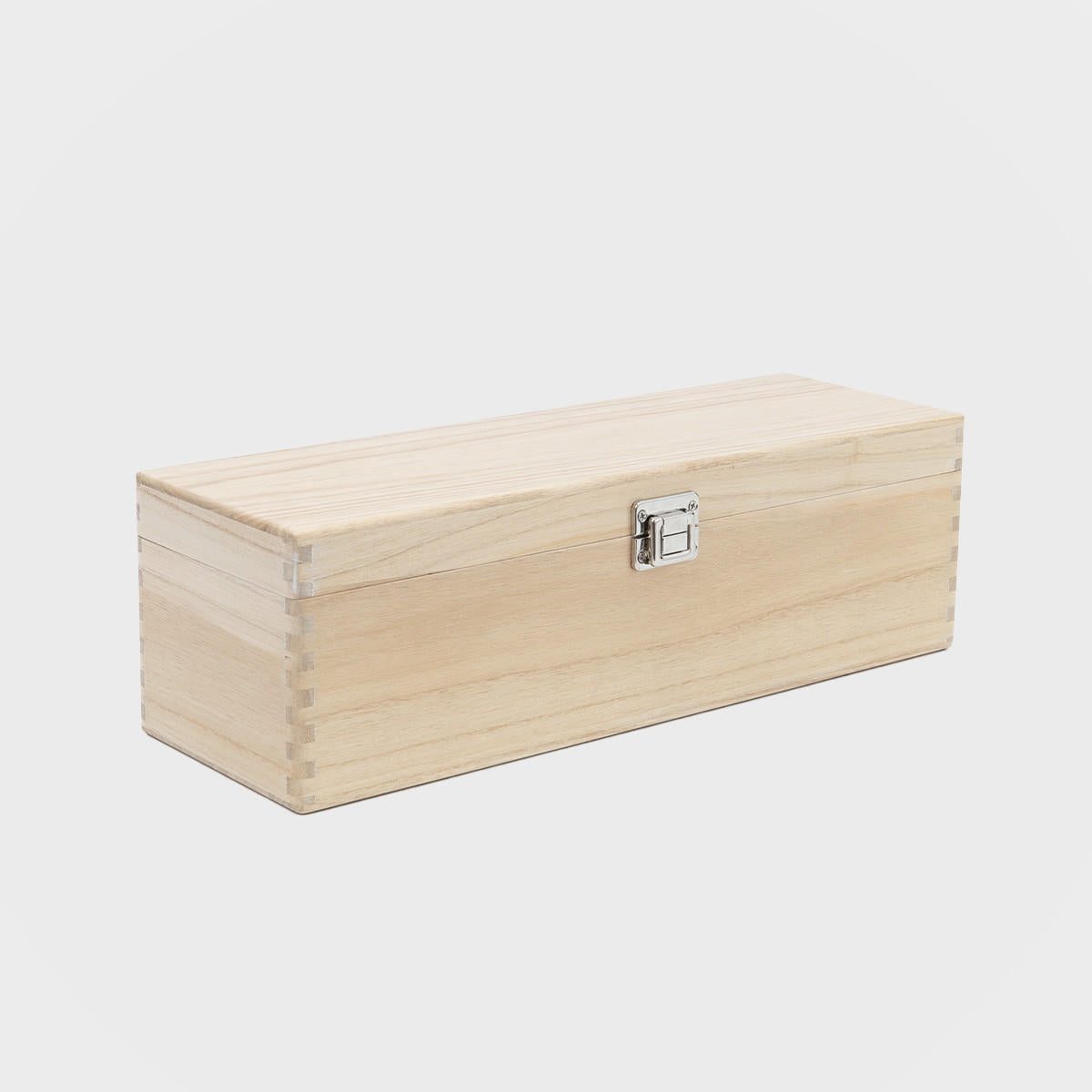 1 Magnum Bottle Wooden Box with Hinged Lid | WBC